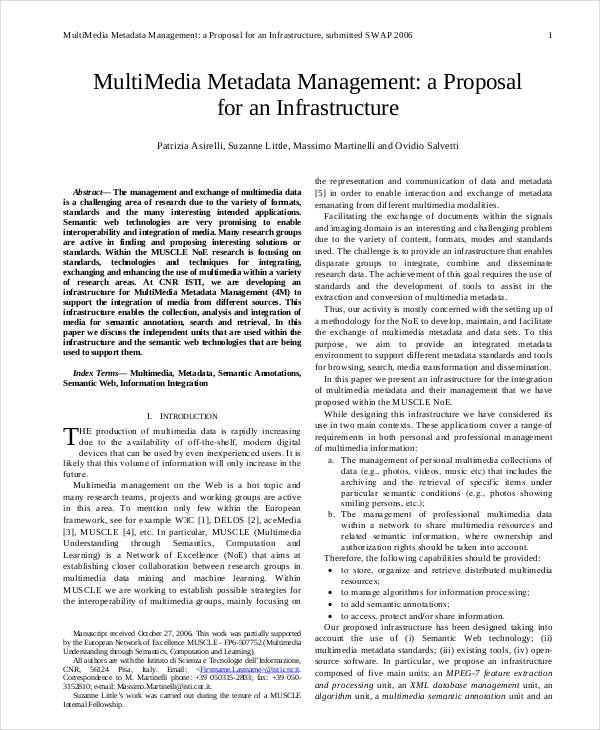 8+ Multimedia Project Proposal Templates - PDF, DOC