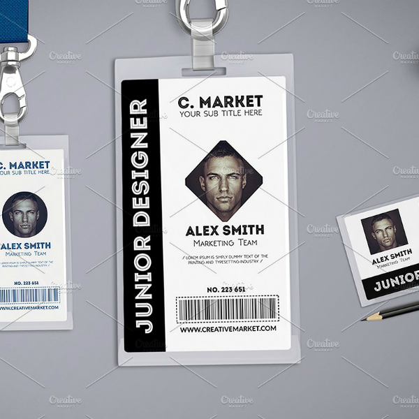 24+ Vertical Identification Card Designs & Templates- AI, Word, Pages ...