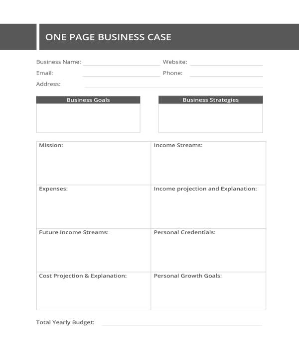 18+ Business Case Templates - PDF, DOC