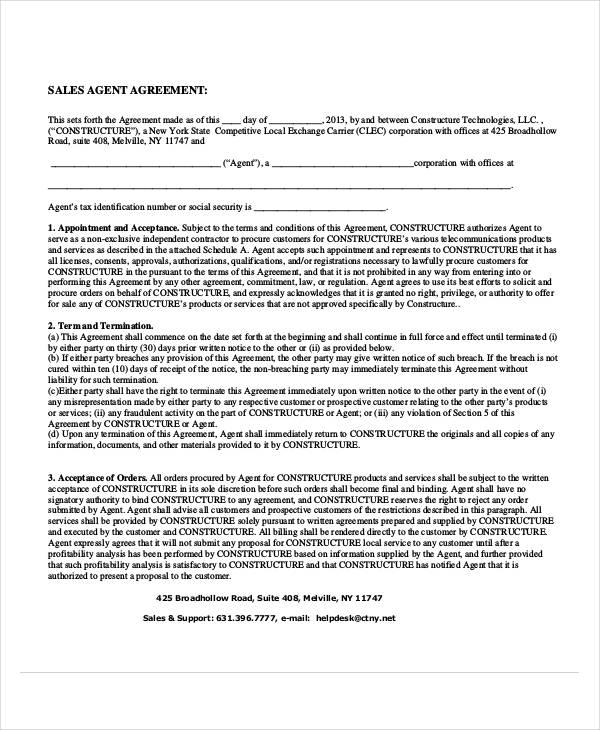 13+ Agent Commission Agreement Templates - Word, Apple Pages, Google Docs