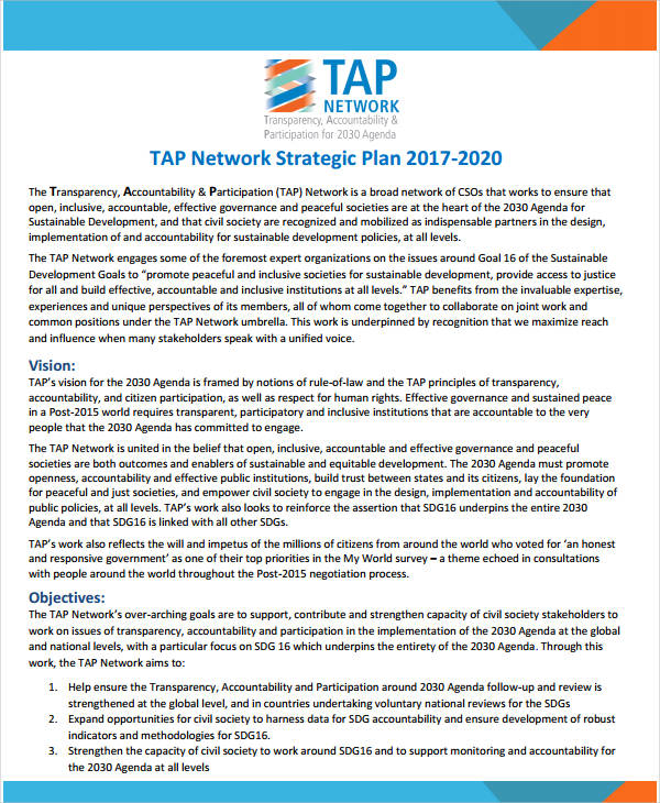 11+ Network Strategic Plan Templates - PDF