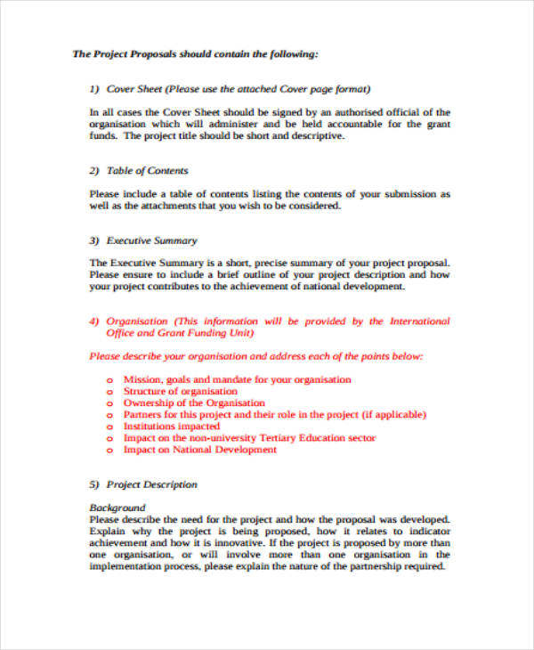 12+ Project Proposal Outline Templates - PDF, Word