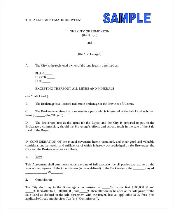 13+ Agent Commission Agreement Templates - Word, Apple Pages, Google Docs