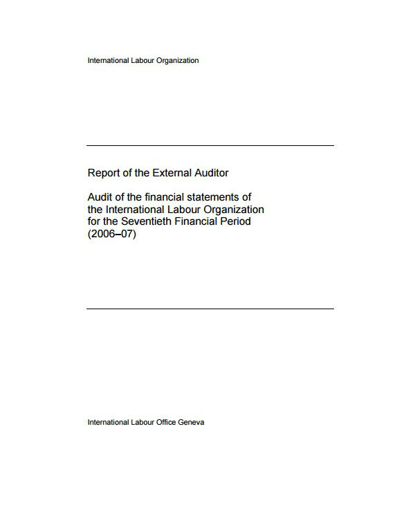 6+ External Audit Report Templates - PDF, DOC