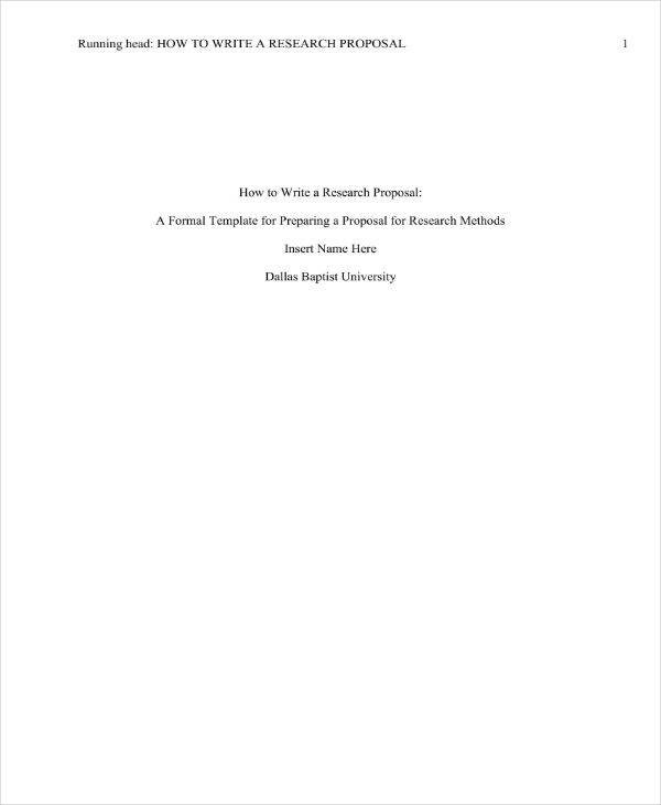 11+ Research Proposal Outline Templates - PDF