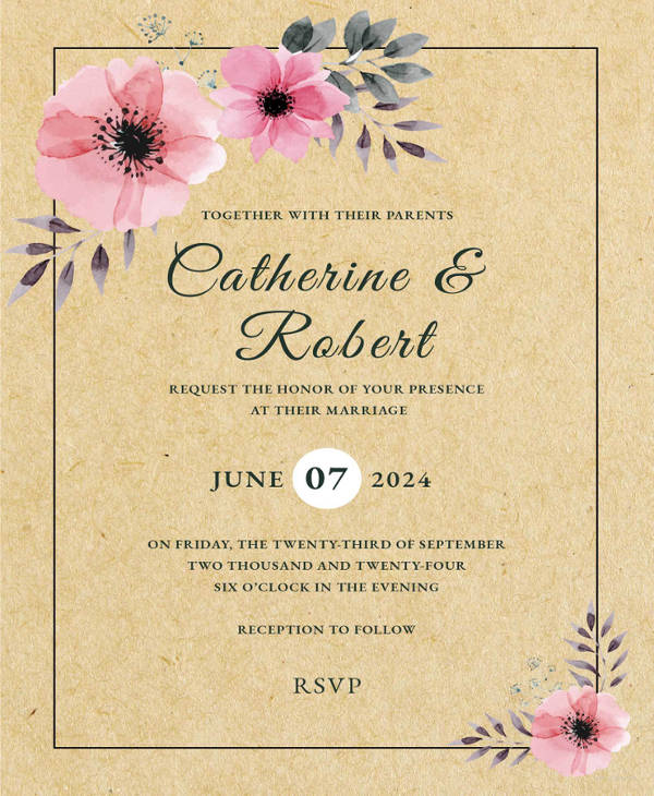 45 Wedding Invitation Template Free PSD Vector AI EPS Format 