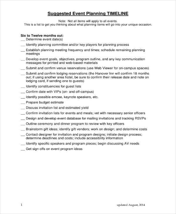 8+ Event Project Plan Templates - PDF, Word