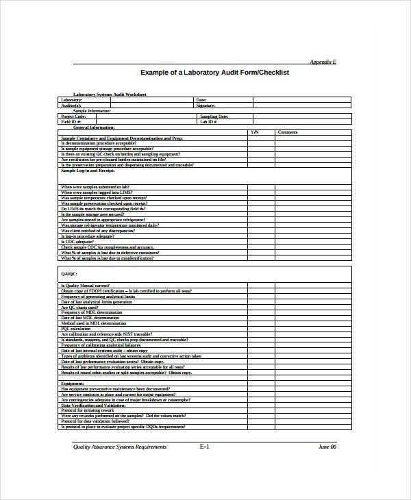 10+ Laboratory Audit Report Templates - PDF, DOC