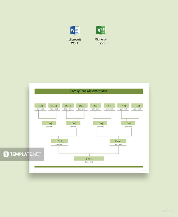 Family Tree Diagram Template - 20+ Free Word , Excel, PDF | Free ...