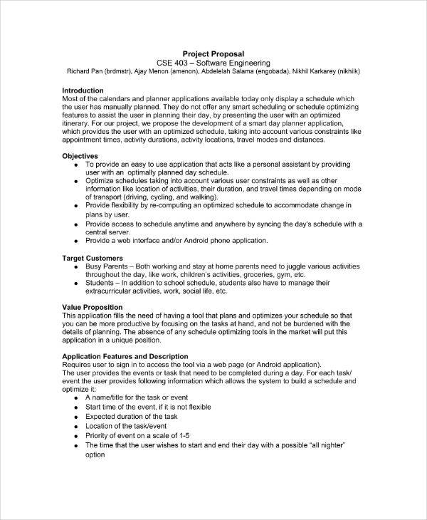 FREE 17 Software Project Proposal Templates In PDF MS Word Pages 