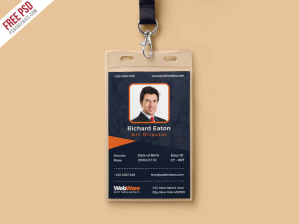 24+ Vertical Identification Card Designs & Templates- AI, Word, Pages ...