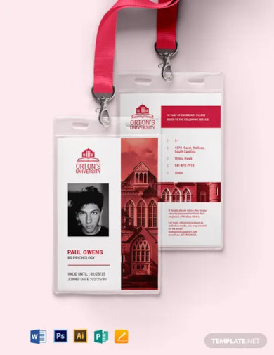 24+ Vertical Identification Card Designs & Templates- AI, Word, Pages ...