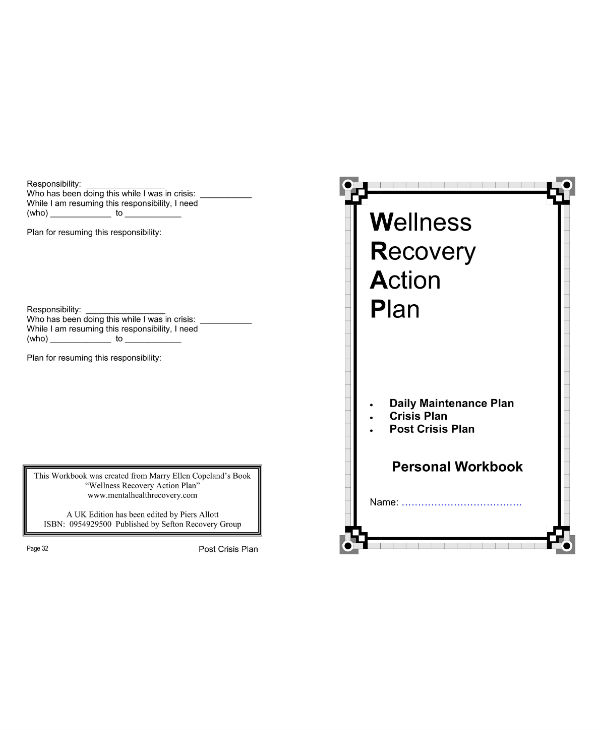 11+ Wellness Recovery Action Plan Templates - PDF, Word