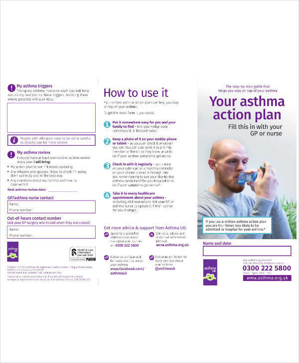 13+ Asthma Action Plan Templates - PDF