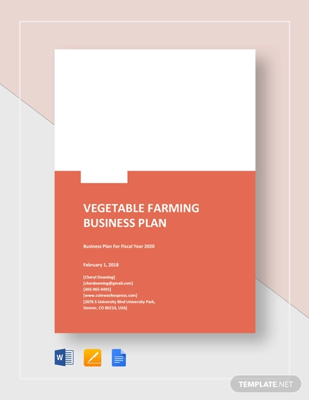 19+ Farm Business Plan Templates - Word, PDF, Excel, Google Docs, Apple ...
