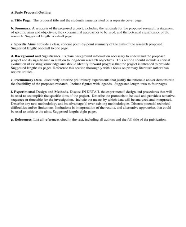 15+ Topic Proposal Outline Templates - PDF