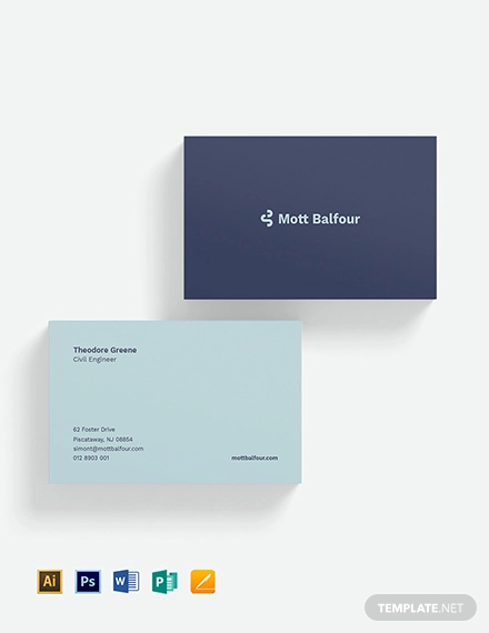 15+ Engineer Business Card Templates - AI, Word, PSD | Free & Premium ...