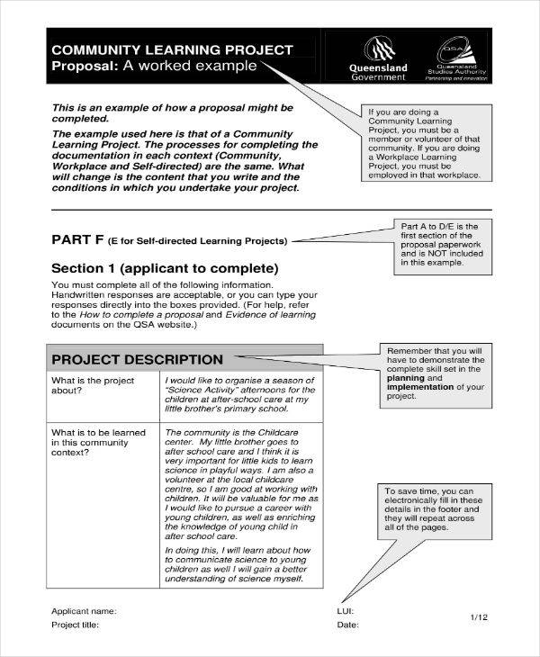 15 Community Project Proposal Templates PDF Word