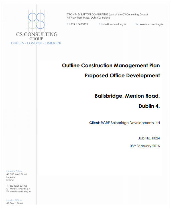 25+ FREE Construction Project Plan Templates - PDF, Word