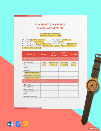 25+ FREE Construction Project Plan Templates - PDF, Word