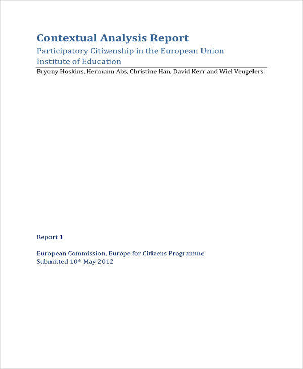 19+ Analysis Report Templates - PDF, Word, Apple Pages