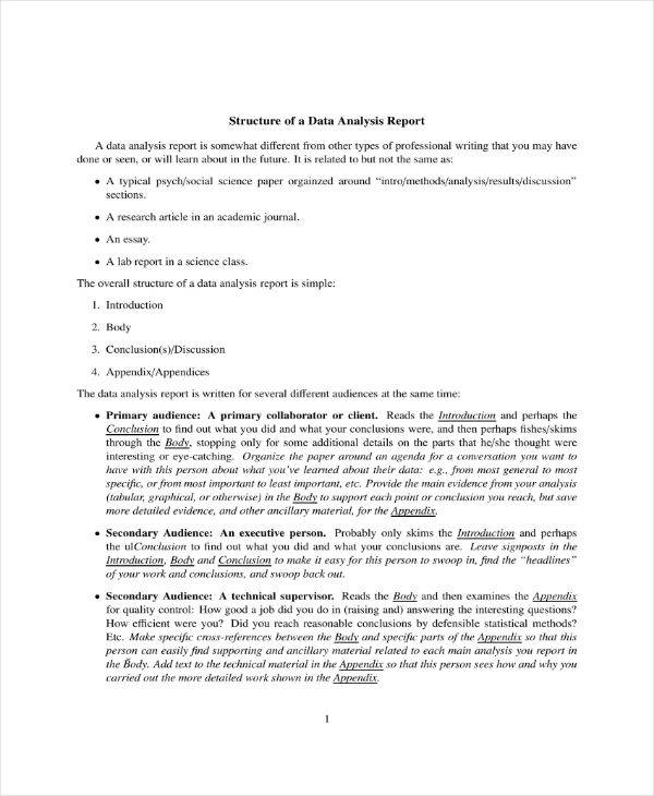 19+ Analysis Report Templates - PDF, Word, Apple Pages