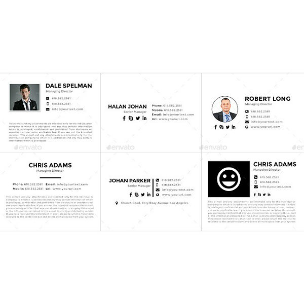 14+ Managing Director Email Signature Templates - PSD, HTML | Free ...