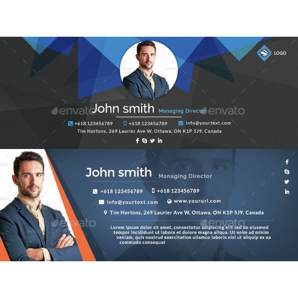 14+ Managing Director Email Signature Templates - PSD, HTML | Free ...