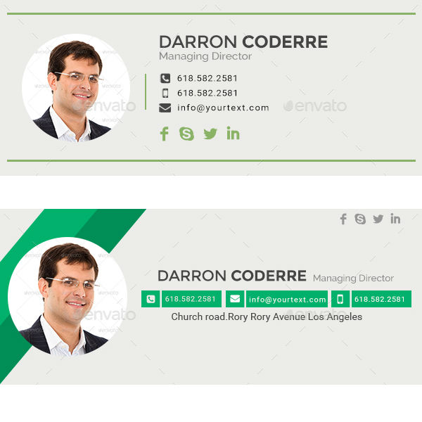 14+ Managing Director Email Signature Templates - PSD, HTML | Free ...