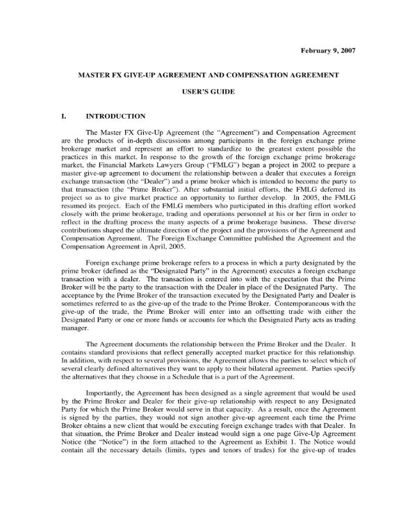 8+ Compensation Agreement Templates - PDF, Word