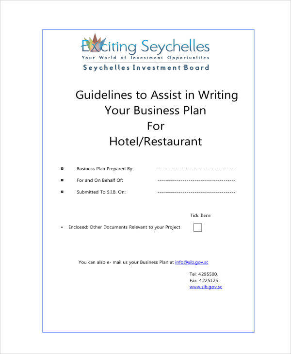 6+ Hotel Investment Proposal Templates - PDF, Word