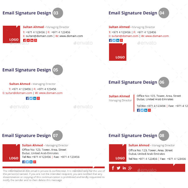14+ Managing Director Email Signature Templates - PSD, HTML