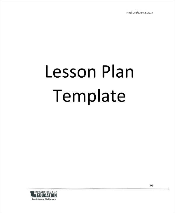 7+ Physical Education Lesson Plan Templates - PDF, Word