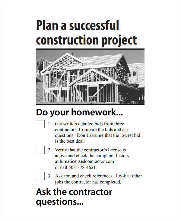 25+ FREE Construction Project Plan Templates - PDF, Word