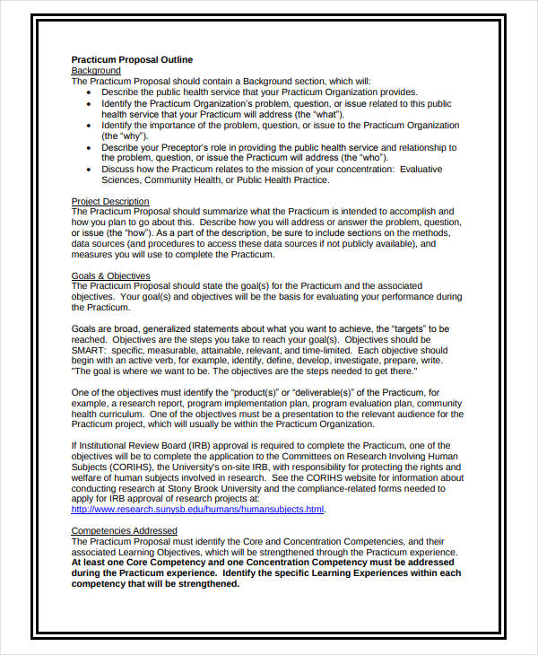 15+ Topic Proposal Outline Templates - PDF