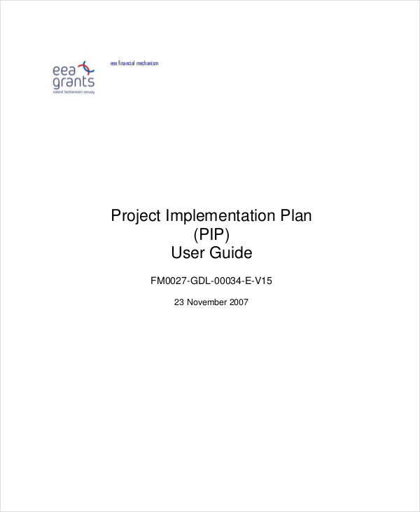 Project Training Plan