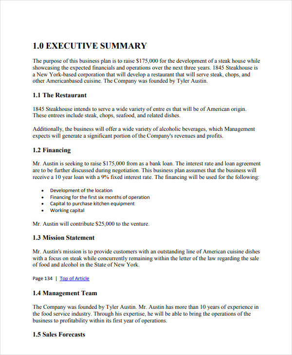 10+ Restaurant Sales Plan Templates - PDF, DOC