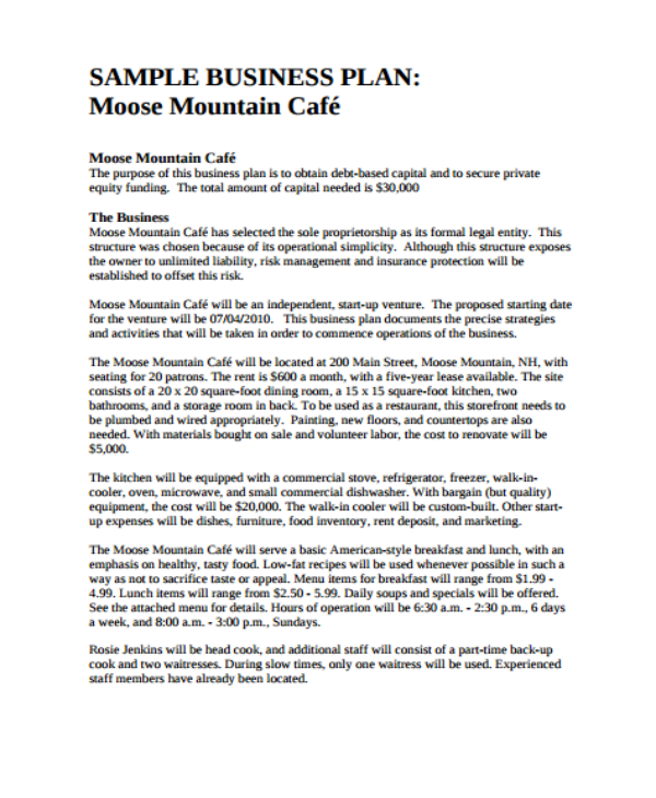 9+ Restaurant Business Proposal Templates - PDF, Word, Apple Pages