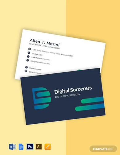 20+ Engineer Business Card Templates - AI, Word, PSD