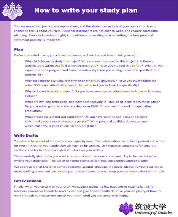 6 Sample Study Plan Templates PDF PSD AI InDesign