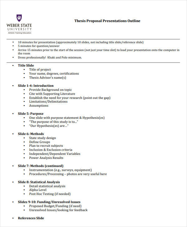 15+ Topic Proposal Outline Templates - PDF