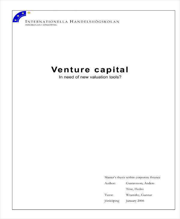 9+ Venture Investment Proposal Templates - PDF, Word, Apple Pages
