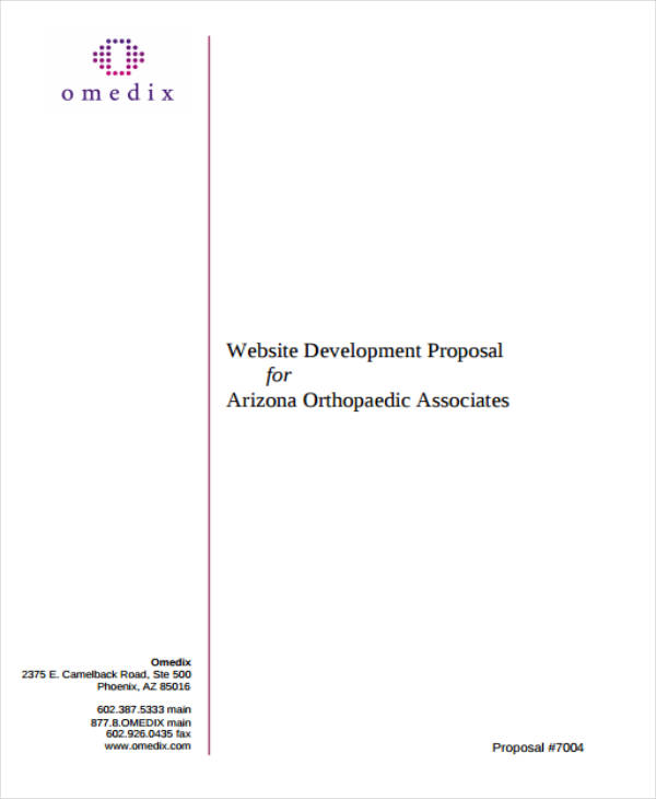 13+ Website Project Proposal Templates - PDF, Word, Pages