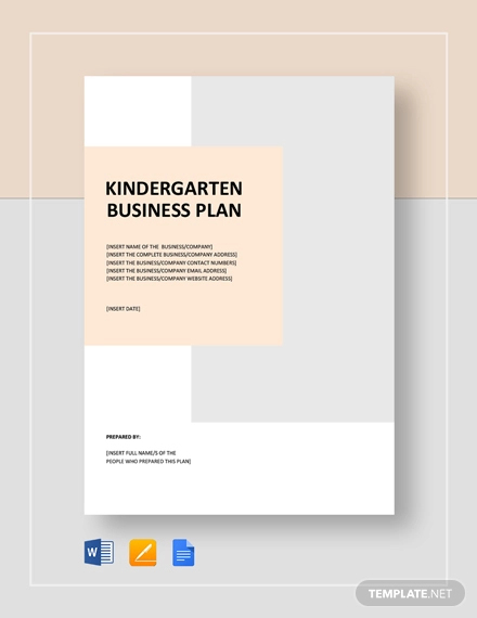 11+ Preschool Business Plan Templates - PDF, Word
