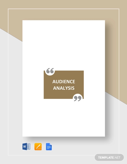 8+ Audience Analysis Templates - PDF, Word | Free & Premium Templates