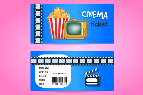 15 Cinema Ticket Templates PSD AI InDesign Word