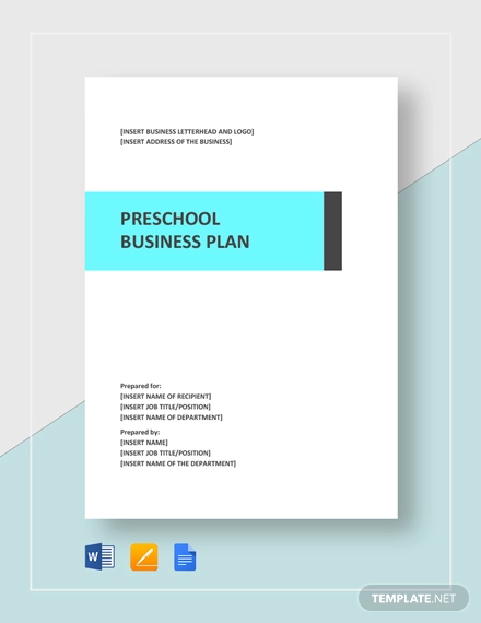 11+ Preschool Business Plan Templates - PDF, Word