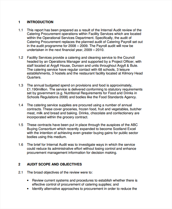 9+ Restaurant Internal Audit Report Templates - PDF, Word