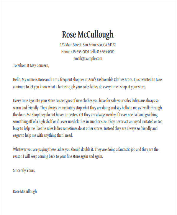 Letter Of Appreciation For Services Rendered Pdf Infoupdate