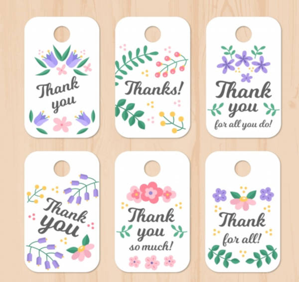 13 Thank You Tag Templates